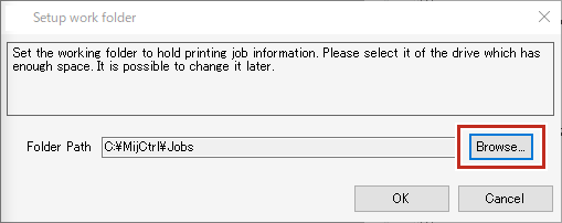 RasterLink7 [Ref] | Setup Work Folder - Operations